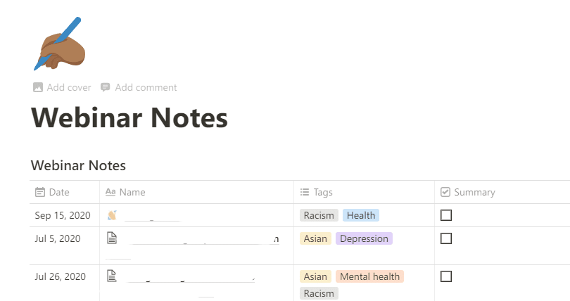[Productivity] Webinar note-taking with Video Notebook and Notion