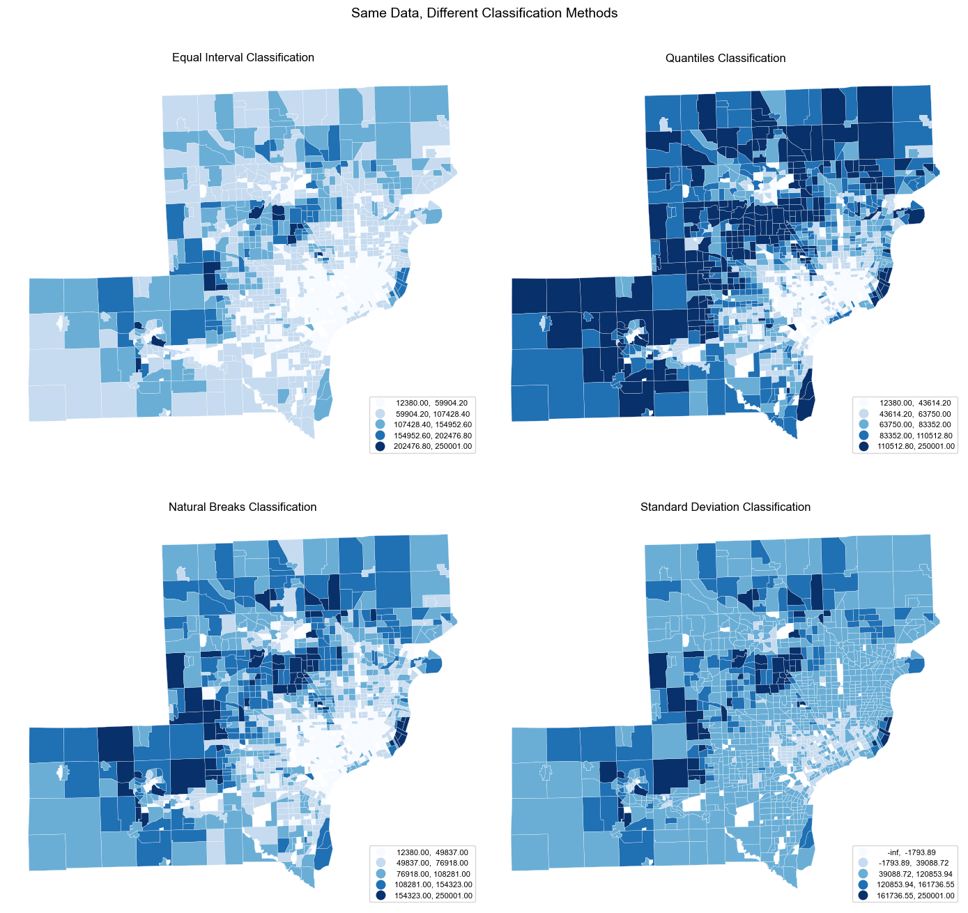 [Python] GIS (3): Choropleth Maps using matplotlib and geopandas